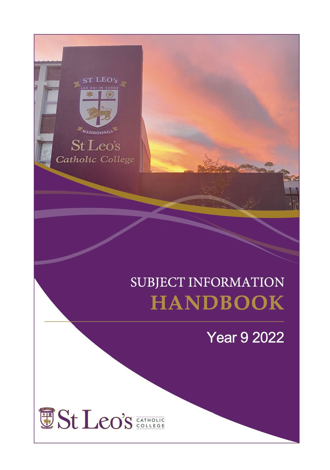 Current Students – Year 9 2022 Subject Selections – St Leo's Catholic ...
